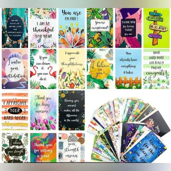 Office | Pack Of 72 Pcs Writable Motivationalinspirational Cards | Poshmark